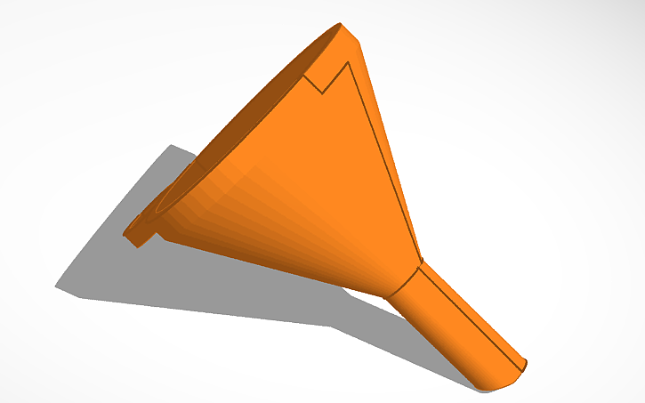 3D design funnel design - Tinkercad