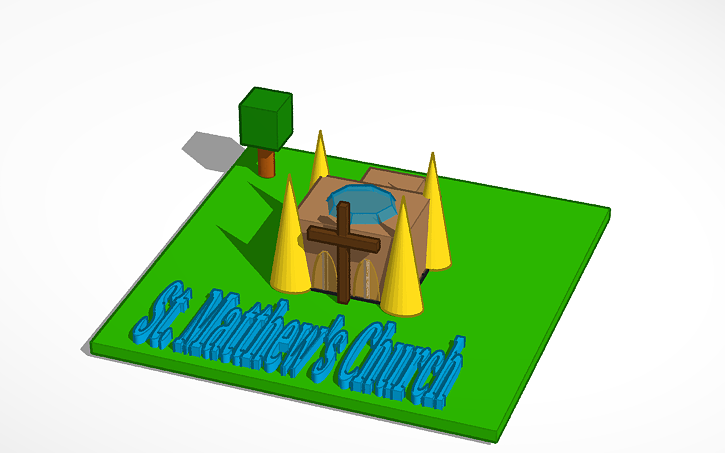 3D design Tinker Church Matthew - Tinkercad