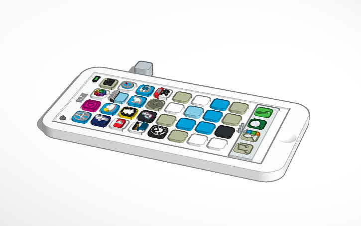 3D design Phone Model - Tinkercad