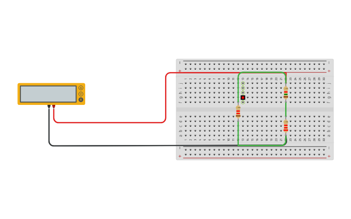 Circuit design series parallel resistor | Tinkercad