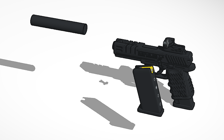 3D design Copy of Glock-19 (mod) | Tinkercad