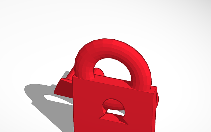 3D design Lock And Key - Tinkercad