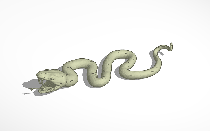 3D design Snake - Tinkercad