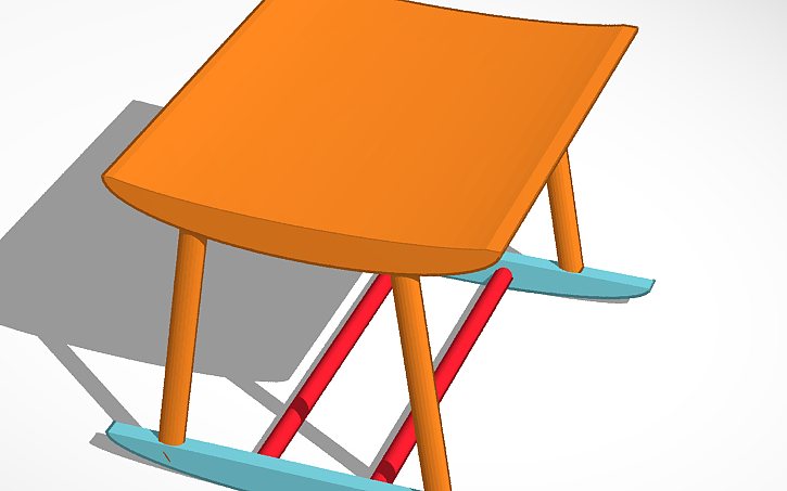 3D design rocking chair | Tinkercad