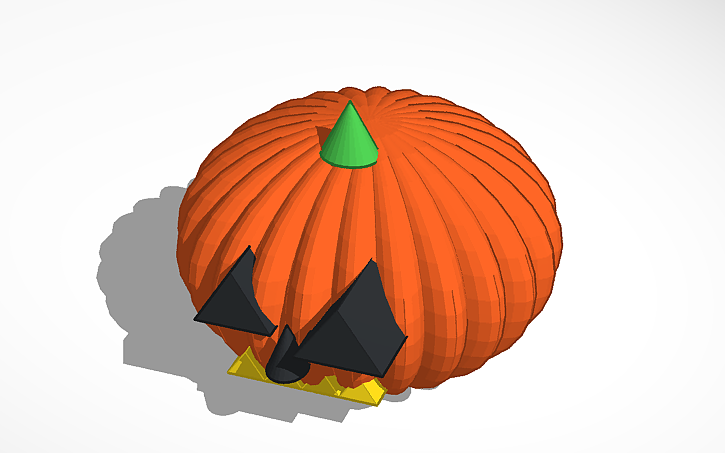 3D design Tinker cad pumpkin | Tinkercad