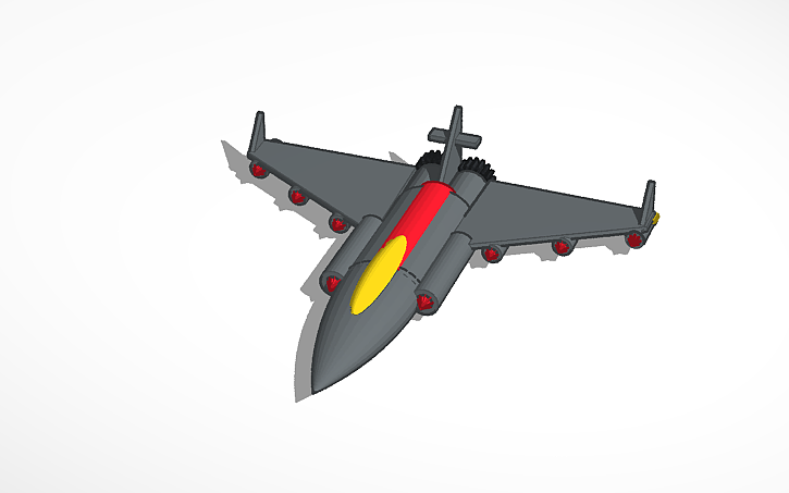 3D design fighter jet | Tinkercad
