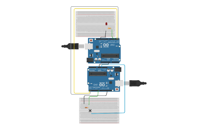 Circuit Design Comunicação Serial 2 Arduino Tinkercad