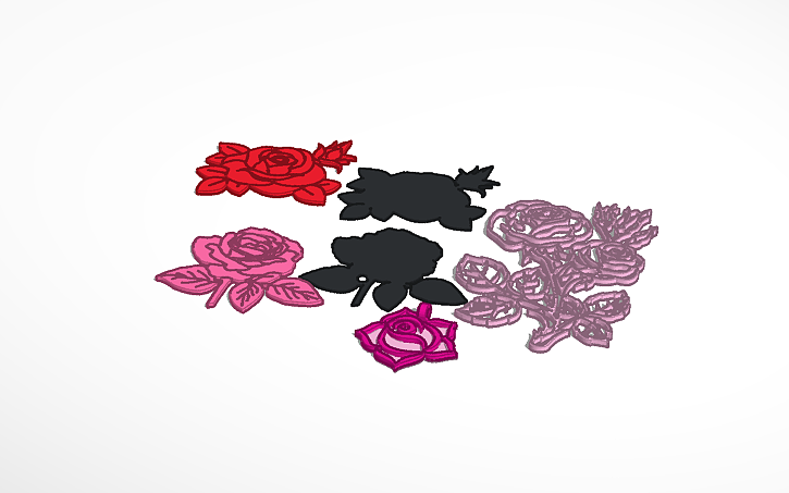 3D design Roses - Tinkercad
