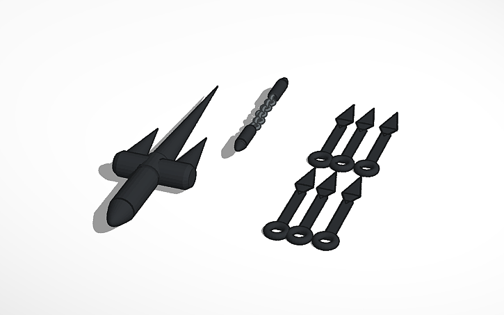 3D design Ninja weapons | Tinkercad