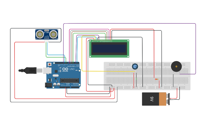 Circuit Design Proximity Sensor Tinkercad