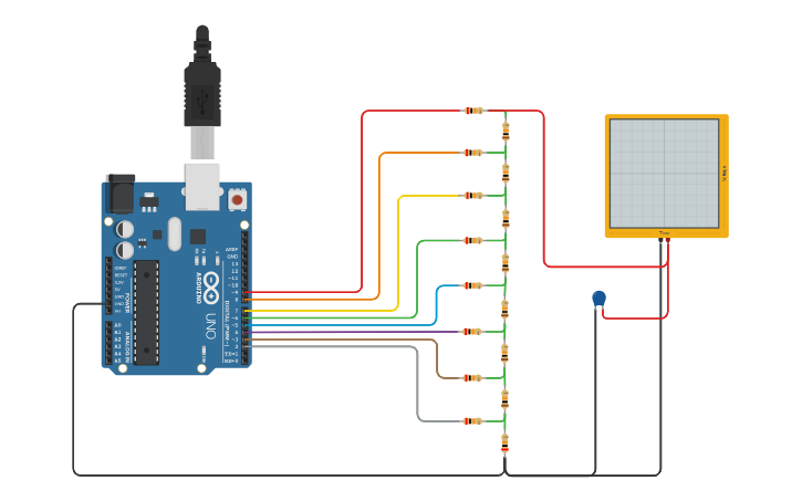 Circuit design Direct Digital Synthesis(DDS) - Tinkercad