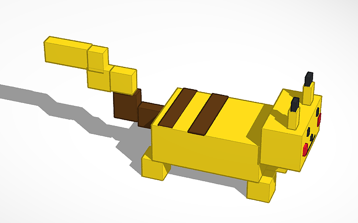 3D design Pikachu | Tinkercad