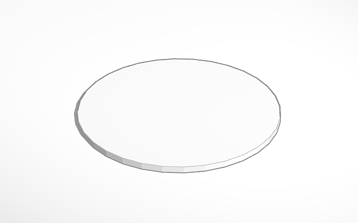 3d Design Circular Base Tinkercad
