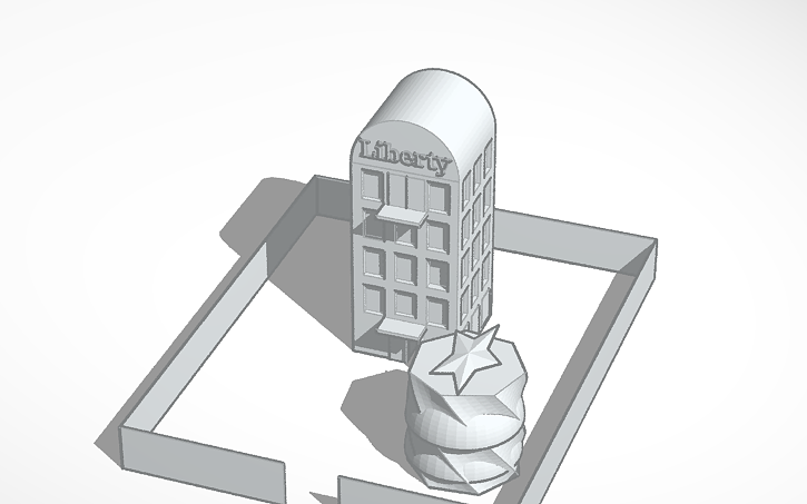 3D design Building - Tinkercad