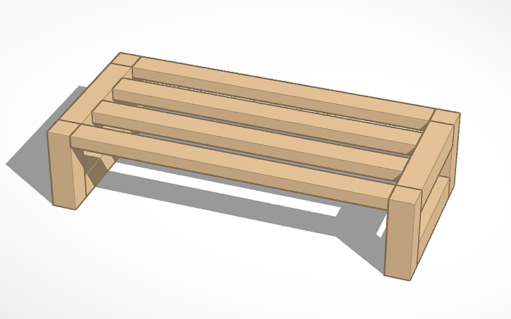 3D design Static Shoe Rack - Tinkercad