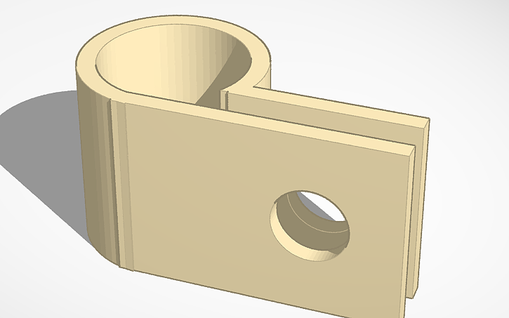 3D design P-Clip - Tinkercad