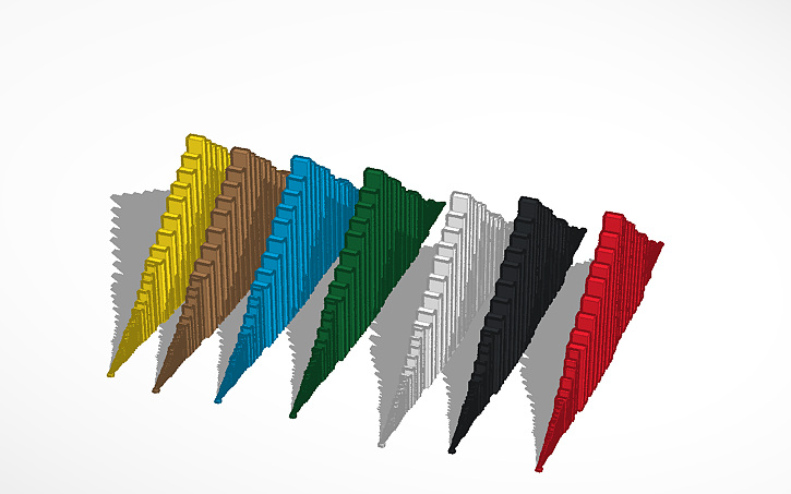 3D design Color Waves - Tinkercad