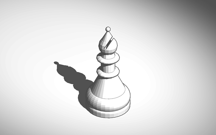 3D design Bishop - Tinkercad