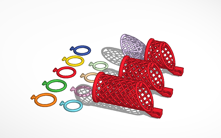 3D design Retained tube mesh | Tinkercad