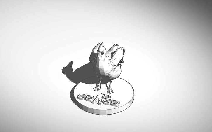 3D design Counter-Strike Chicken statue | Tinkercad