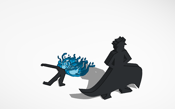 3D design dabi- azure flames - Tinkercad