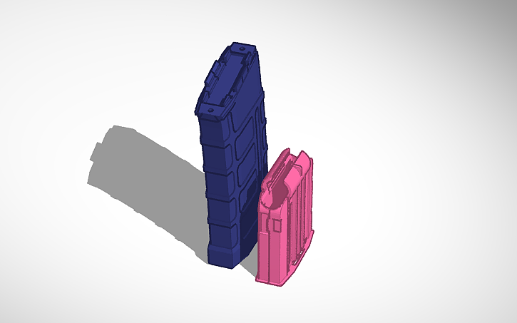 3D design Nerf mod magazine - Tinkercad