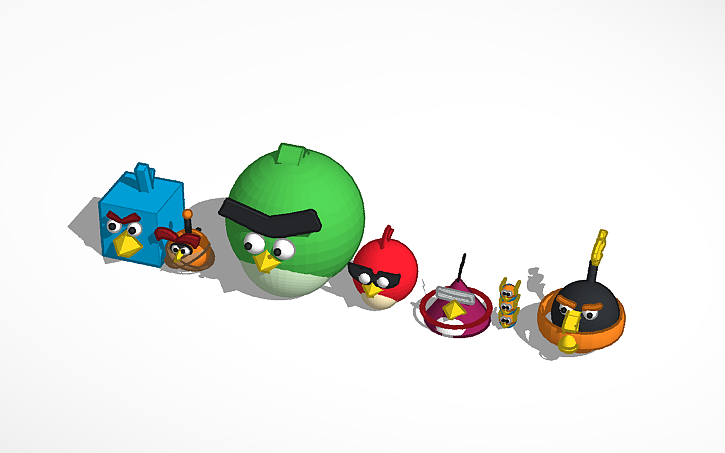 3D design Angry birds SPACE | Tinkercad