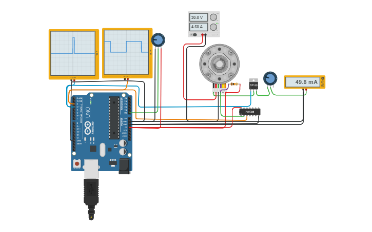 Circuit design PID - Tinkercad