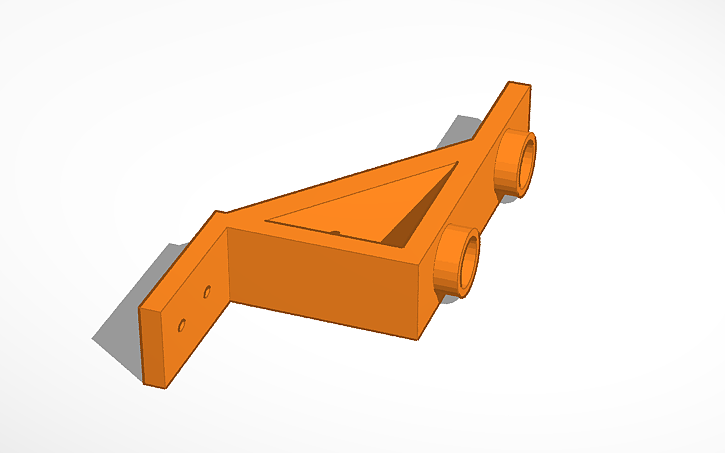 3D design control box brackets - Tinkercad