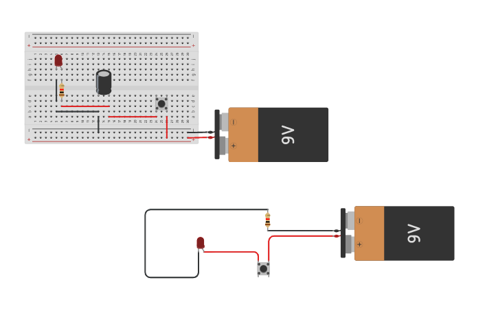 Circuit Design Led Breadboard Tinkercad