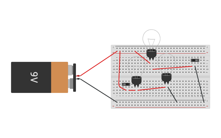 Circuit design simple serie | Tinkercad