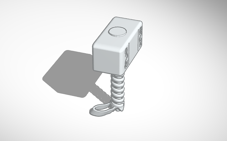 3D design Thor's Hammer | Tinkercad