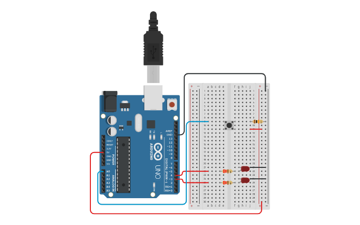 Circuit design If - Statements - Tinkercad