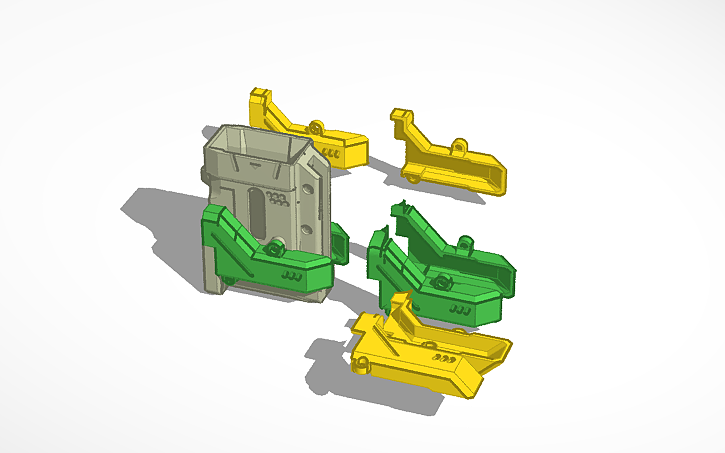 3D design nerf gryphon dual wire magwell experimental - Tinkercad