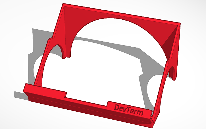 3D design DevTerm Stand - Tinkercad