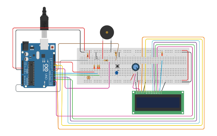 Circuit design exam - Tinkercad