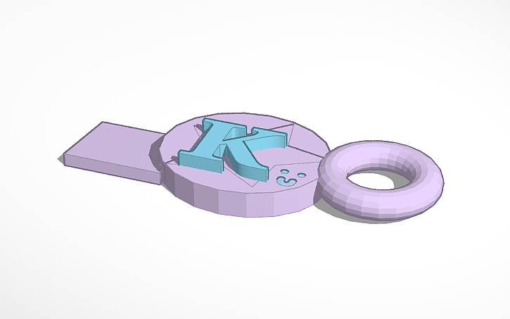 3D design keychain - Tinkercad