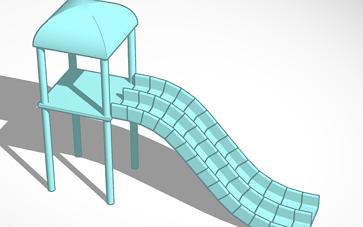3D design Ice slide - Tinkercad