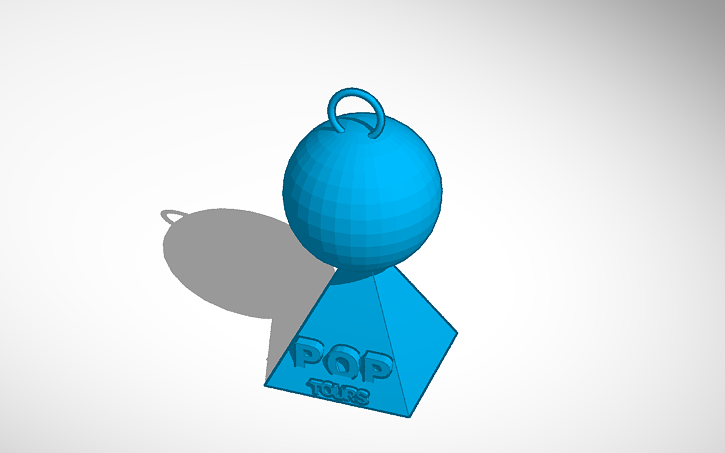 3D design Engineering keychain bauble | Tinkercad