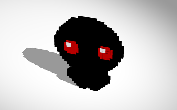 3D design The Binding of Isaac: Evil Isaac Pixel Art - Tinkercad