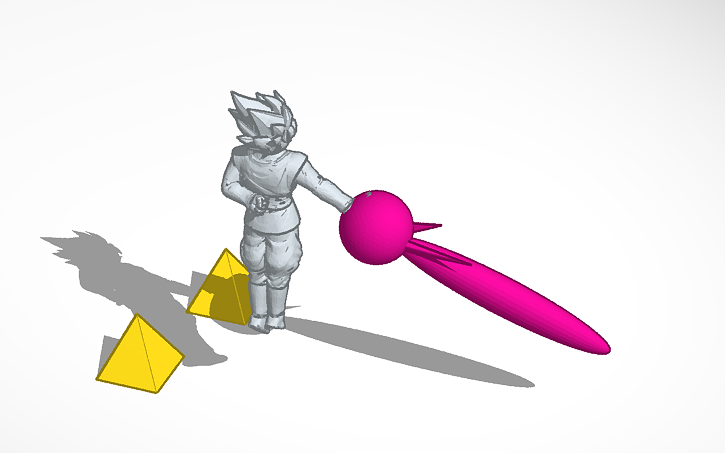 3D design Goku Black - Tinkercad