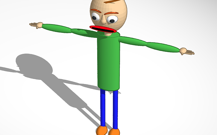 3D design Baldi - Tinkercad
