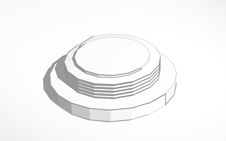 3D design lid - Tinkercad