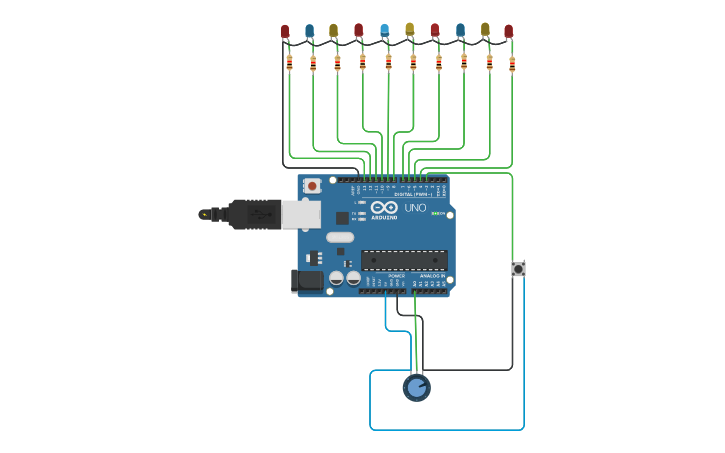 Circuit design Trabajo final- Algoritmos y programación | Tinkercad