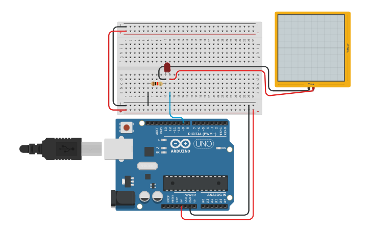Circuit Design Arduino Fading Led With Analog Output Tinkercad