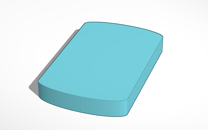 3D design dog tag base - Tinkercad