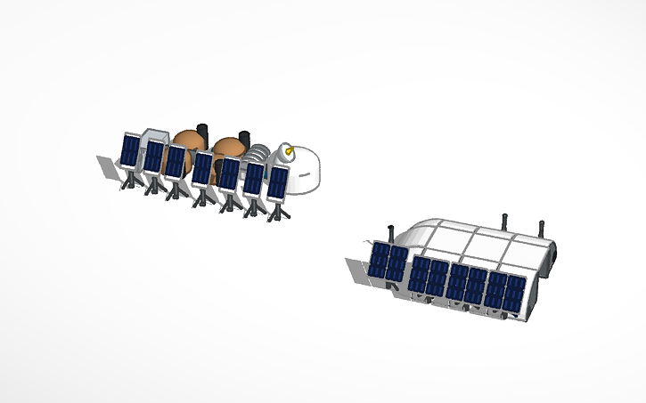 3D design Mars Base - Tinkercad