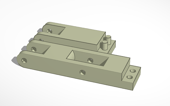 3D design Inverted Cantilever Delta - Arm_Alpha_2_pieces | Tinkercad