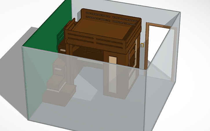 3D design loft bed | Tinkercad