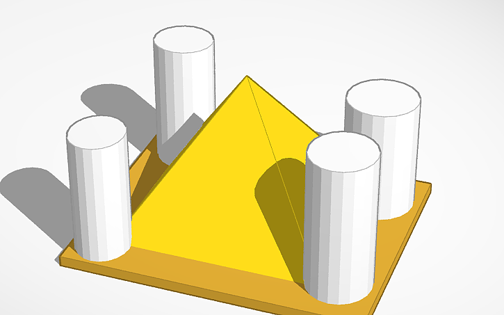3D design BOB pyramid - Tinkercad